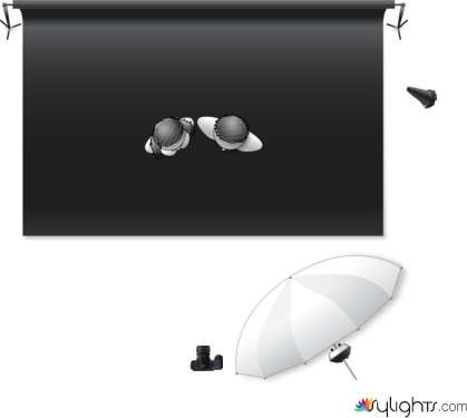 'Prom Setup' lighting diagram by Stuart Little - Sylights