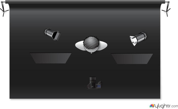 'Studio 1' lighting diagram by Adrian Lines - Sylights