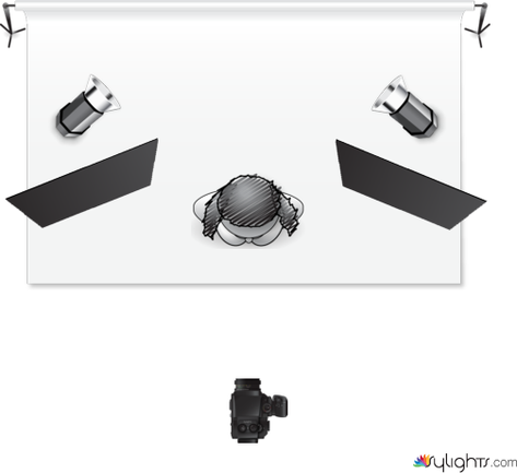 'SILHOUETTES LIGHTING' lighting diagram by Dimitri Walters - Sylights